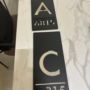 Customized Laser Cut House Number Plate - Modern Residential Street ...