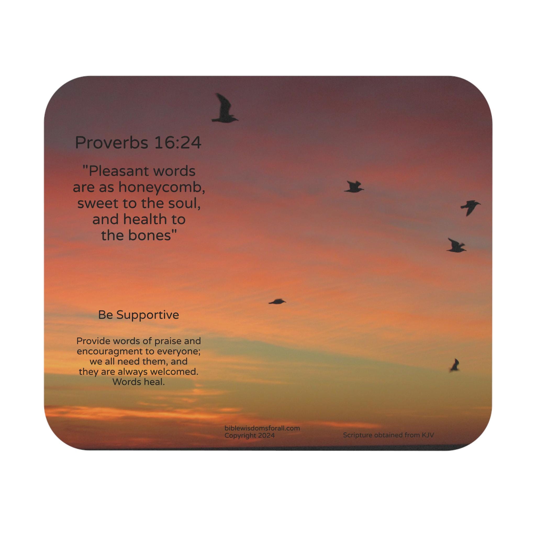 Proverbs 16:24 Mouse Pad - Etsy