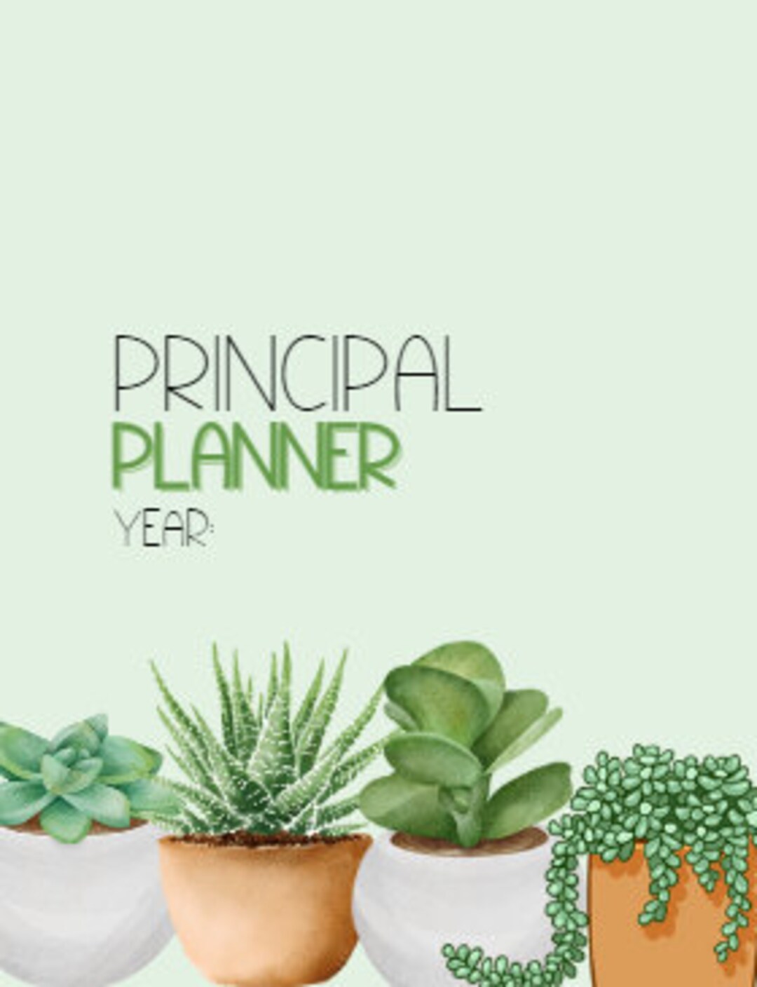 Principal Succulent Digital Planner 24-25 - Etsy