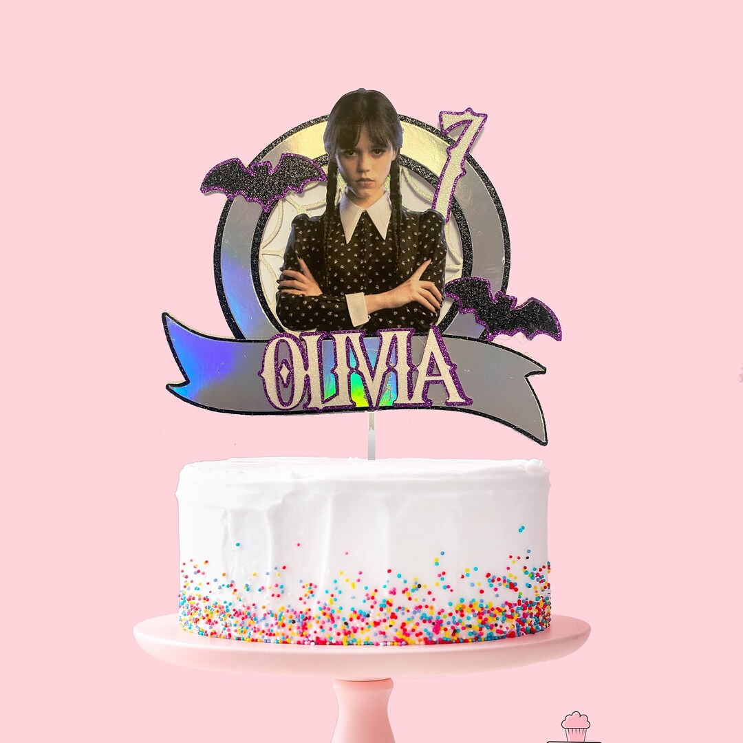 Wednesday Adams Themed Cake Topper - Etsy