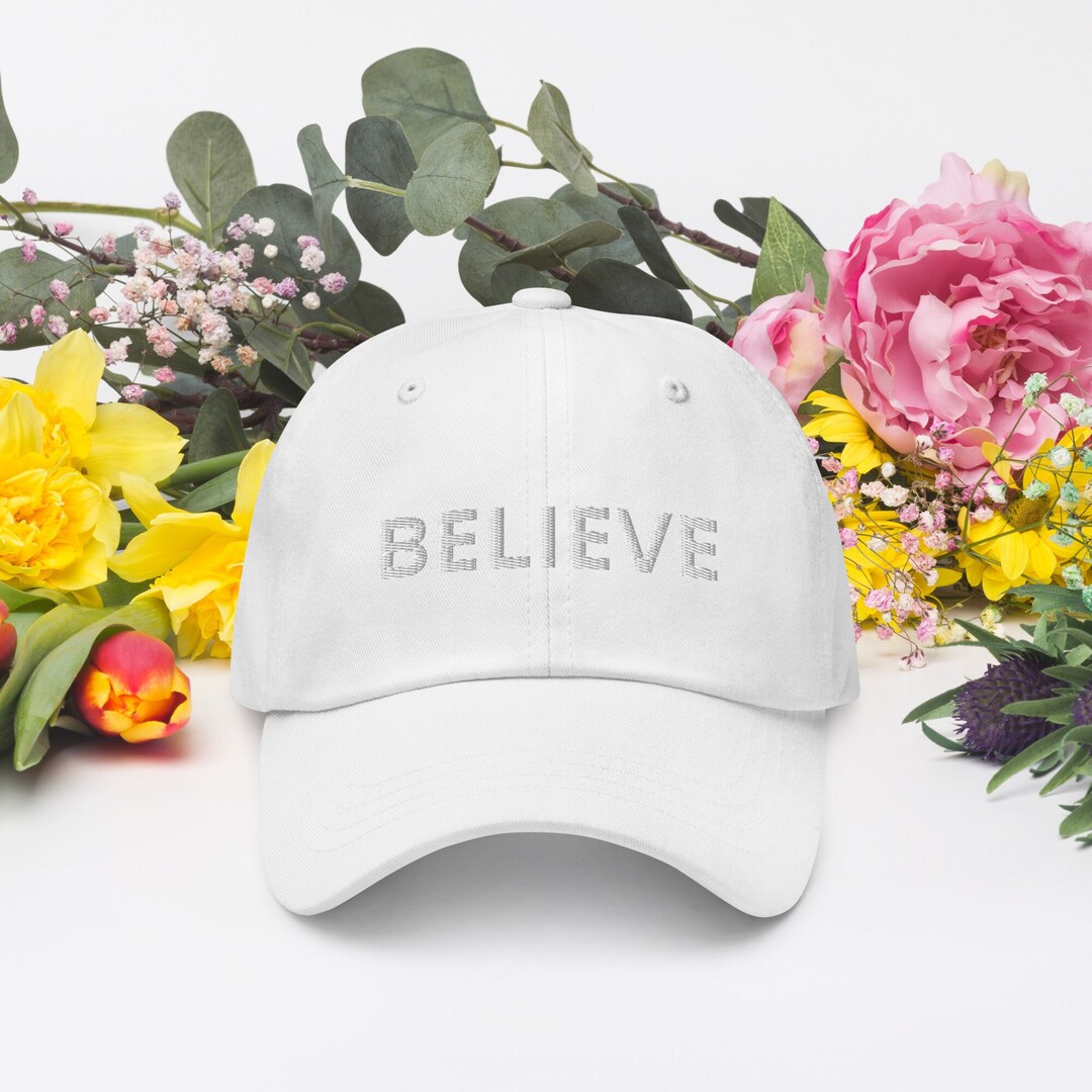 Believe Dad Hat, Faith Hat, White Believe Hat, Best Sellers Hat ...