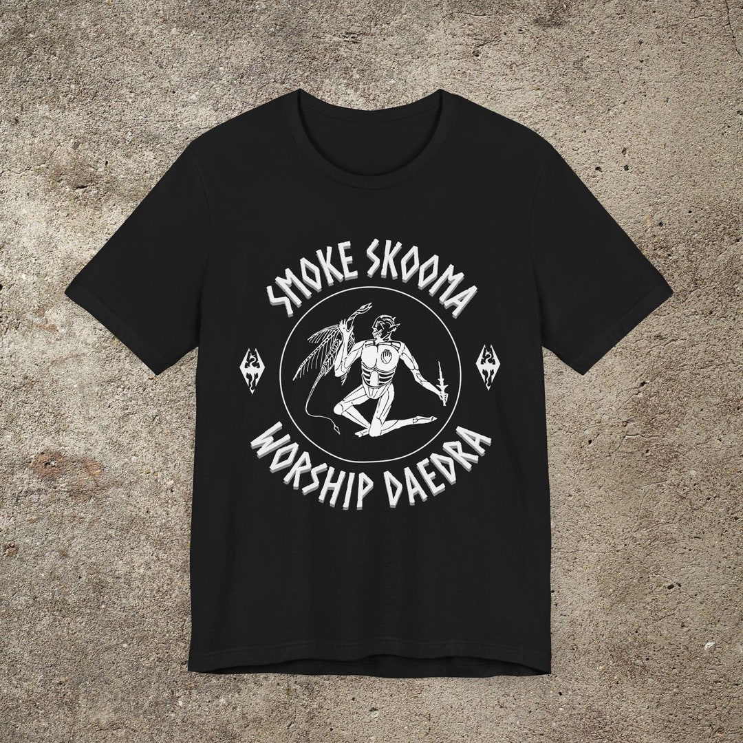 Smoke Skooma Worship Daedra, Gamer Tee, Elders Scrolls Print - Etsy