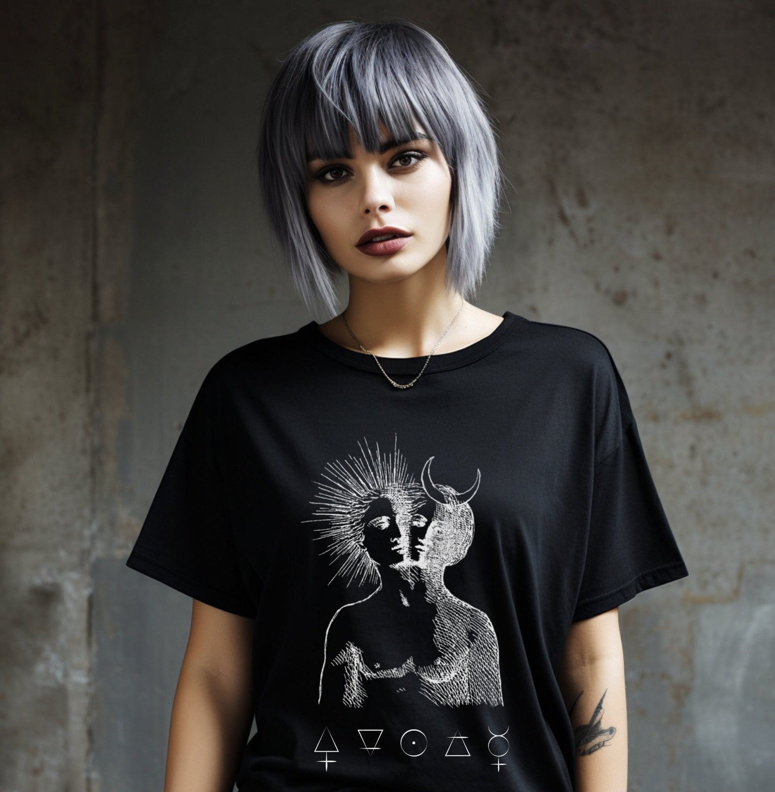 Duality Alchemy Tshirt, Sun and Moon, Occult T-shirt, Esoteric Tee ...