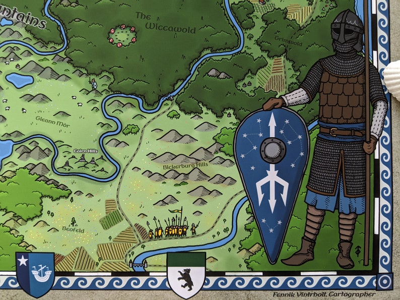 Map of Throi 18 X 24 Poster - Kingdom of the Sea Lords - Etsy