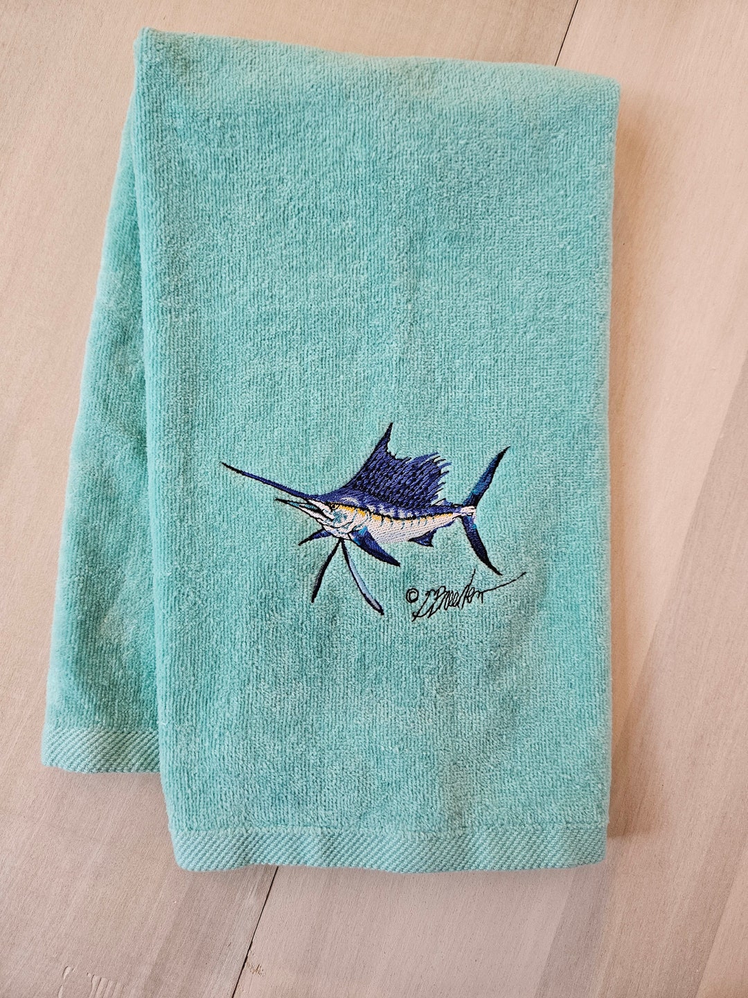 Beautiful Sailfish Towel. Unique Gift. Birthday. Fishing, Boating ...