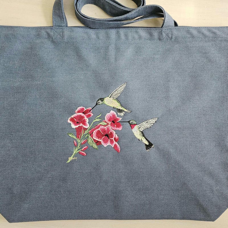 Quilted Humming Bird Tote - Etsy
