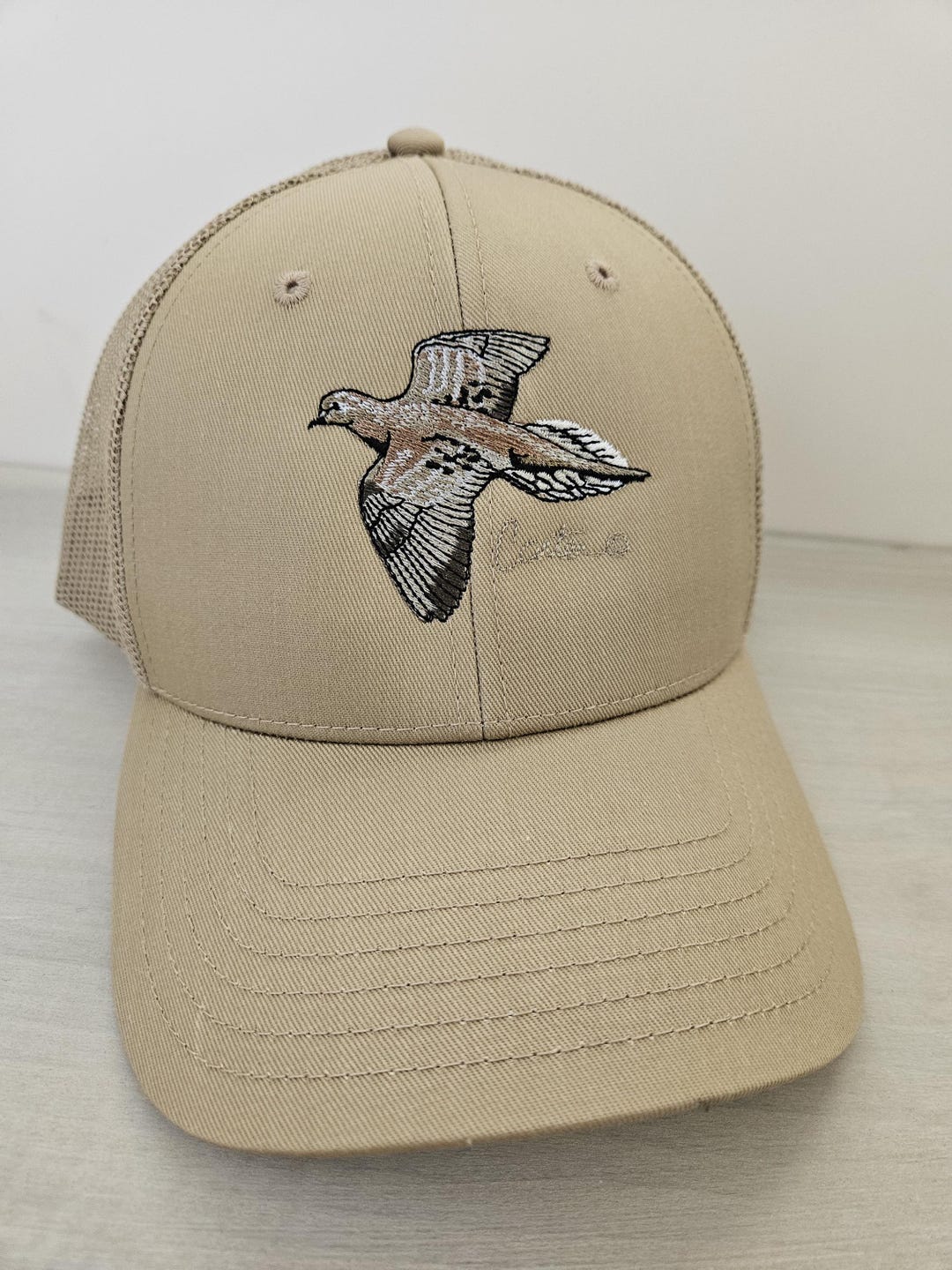 Dove Embroidered Trucker Hat - Hunting Snapback Mesh Cap for Men ...