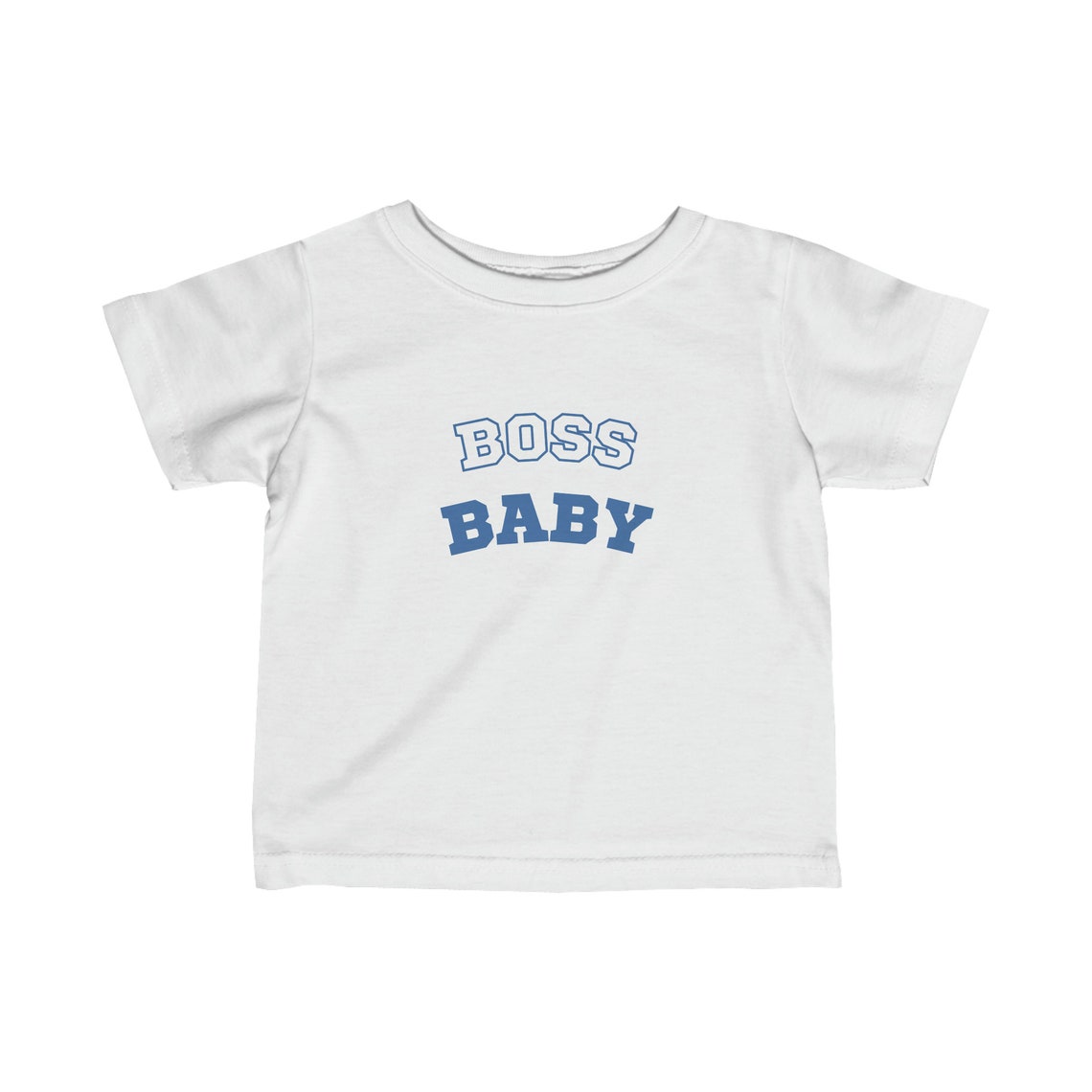 BOSS BABY T-shirt (blue Text) - Etsy