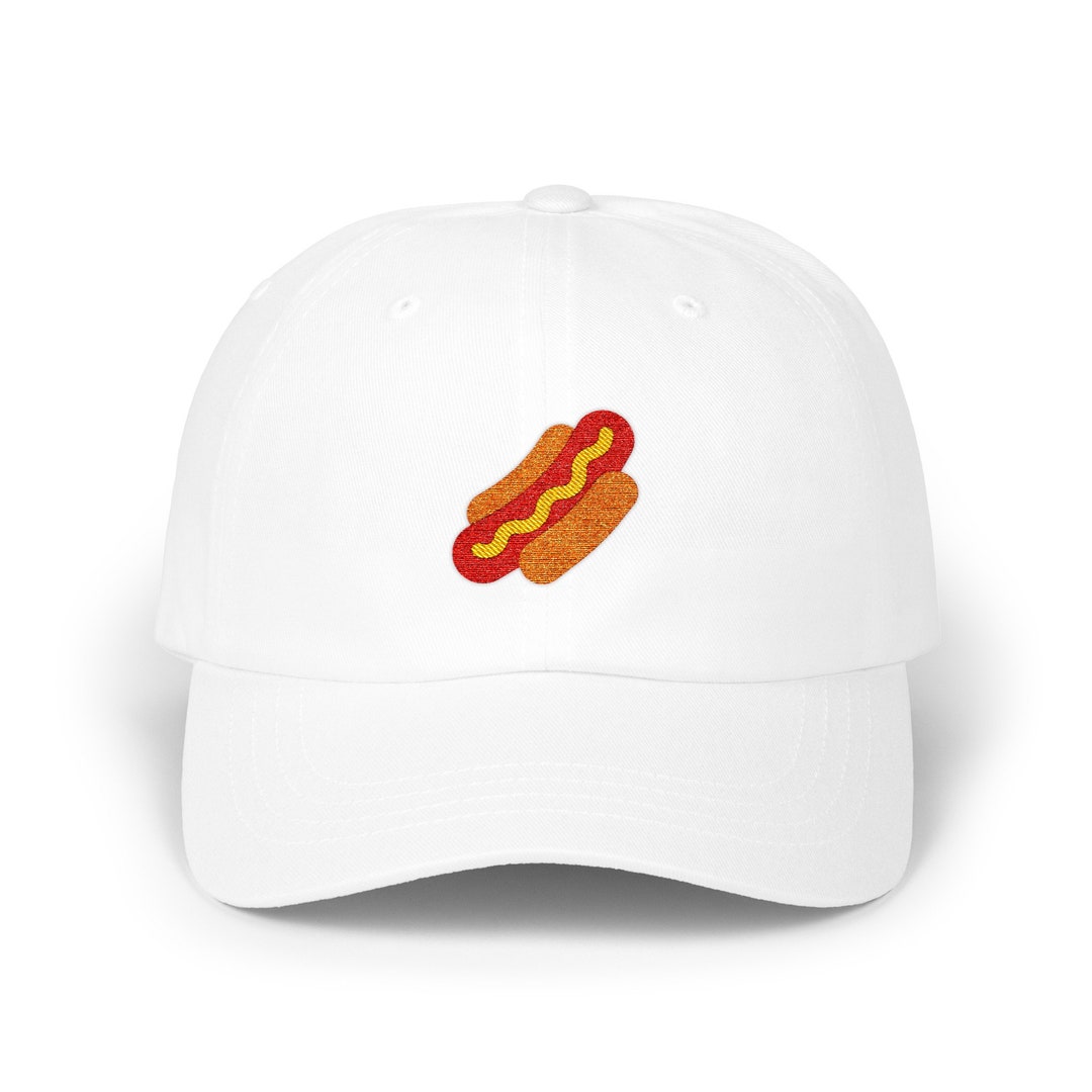 Hotdog Embroidered Hat, Carnival Food, Hot Dog, Cute Food Beanie ...