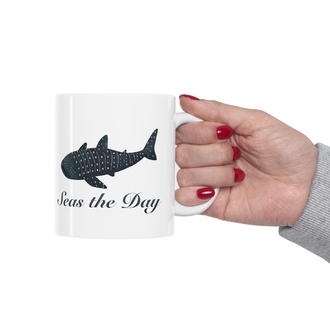 Seas the Day Whale Shark Mug - Etsy