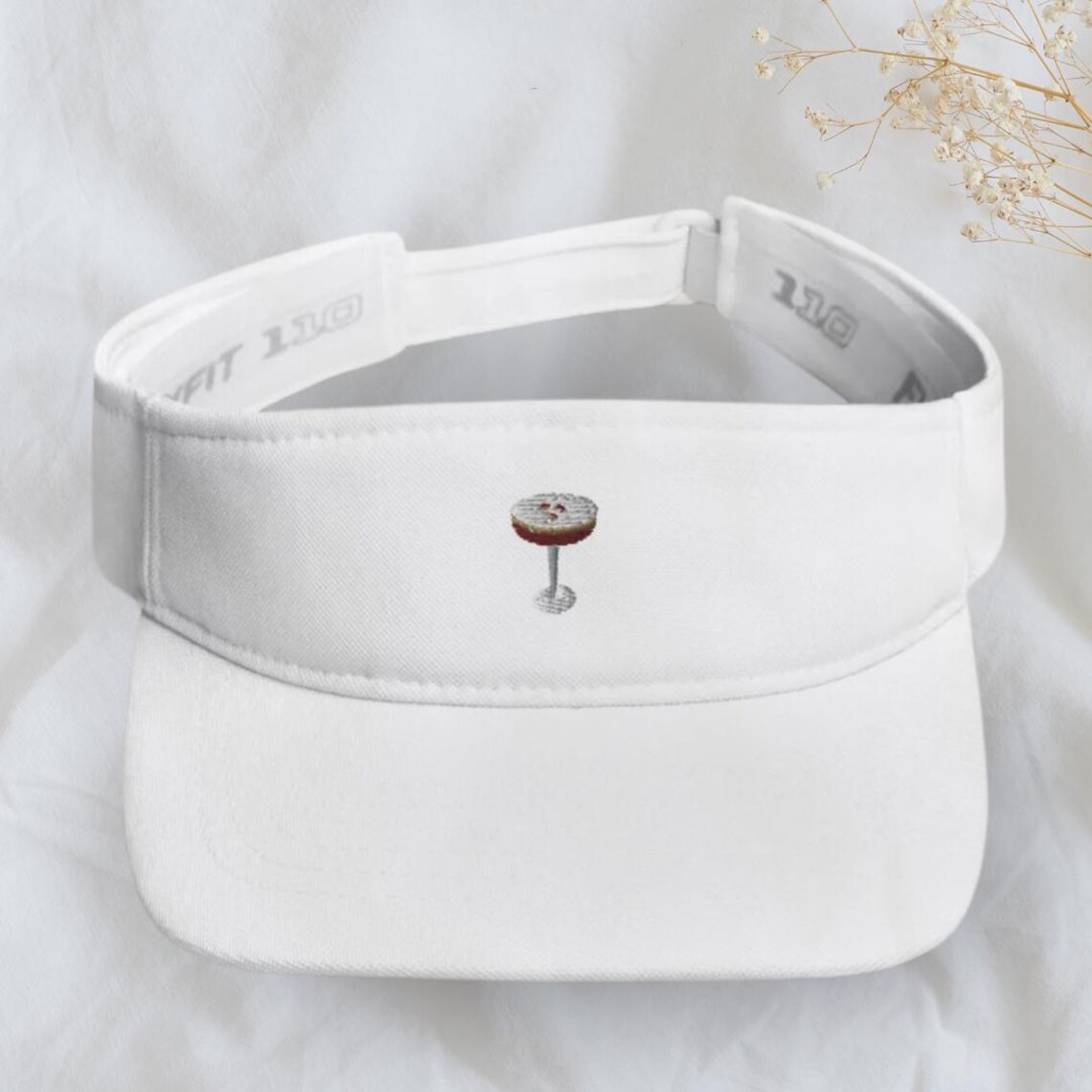 Embroidered Espresso Martini Visor | Cute Simple Cocktail Golfing Hat ...