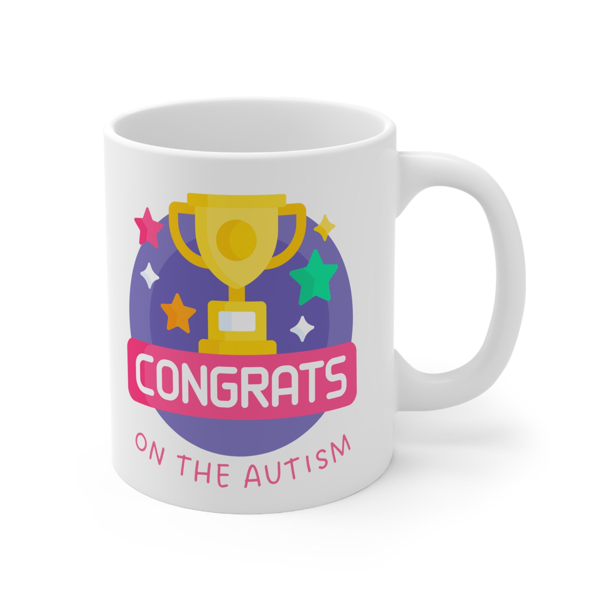 Congrats on the Autism, Dark Humour Meme Gift, Boyfriend Ceramic Mug ...