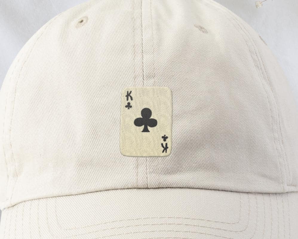 Embroidered King of Clubs Card Baseball Cap | Cute Simple Playing Card ...