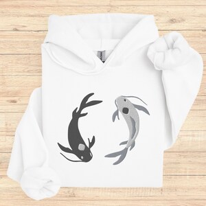 Embroidered Avatar the Last Airbender Koi Fish Hoodie | Moon and Ocean ...