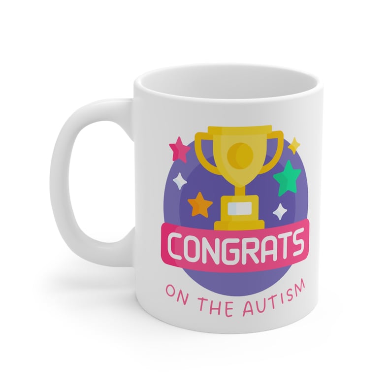 Congrats on the Autism, Dark Humour Meme Gift, Boyfriend Ceramic Mug ...