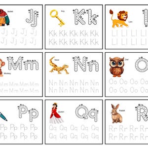 26 ABC Tracing Cards, Alphabet Busy Book, Toddler Busy Book Printable ...