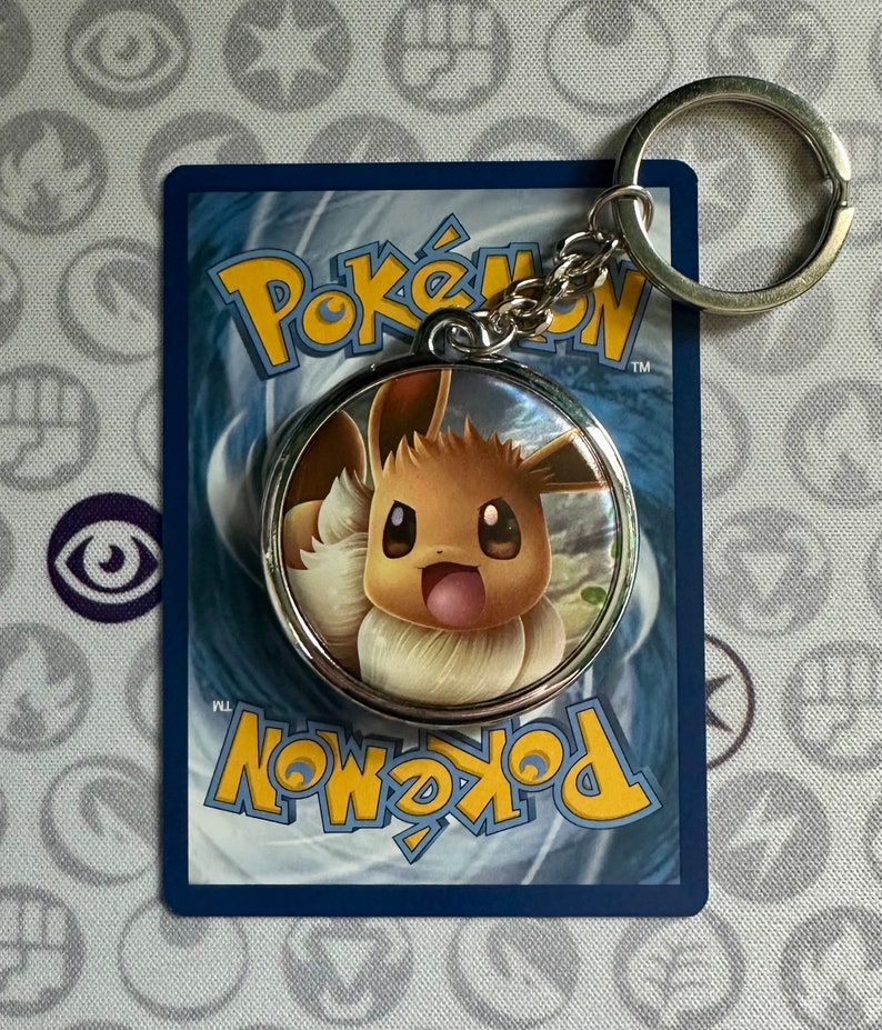 Pokémon Keychains Made From Authentic Pokémon Cards - Etsy