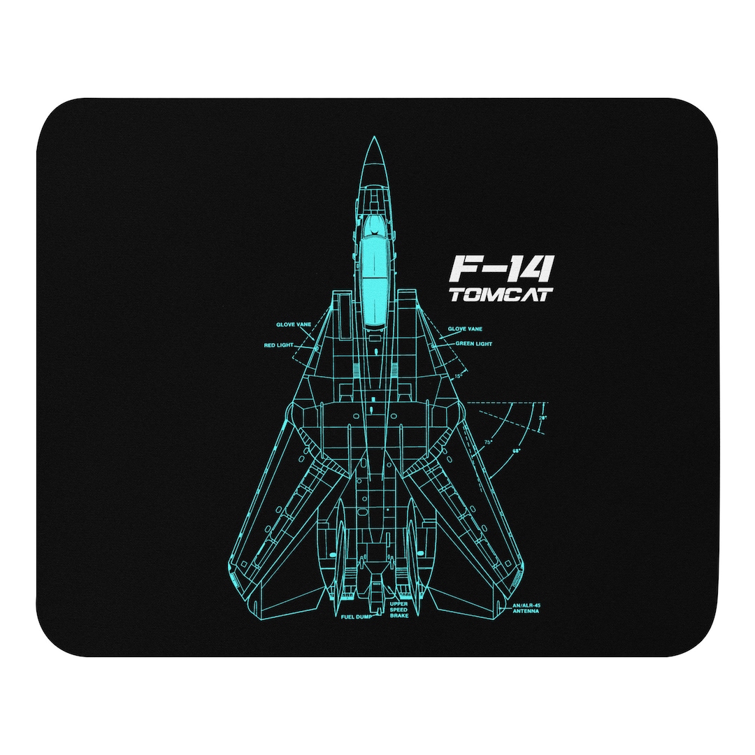 F-14 Fighter Jet Blueprint American Military Combat Aircraft Pilots ...