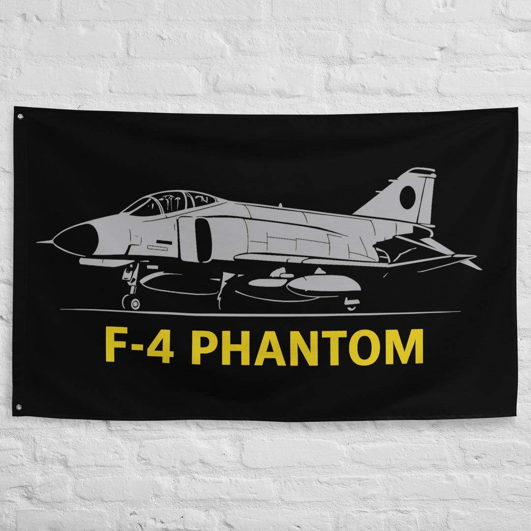 F-4 Phantom Wall Banner | Military Jet Decor | Aviation Wall Art for ...