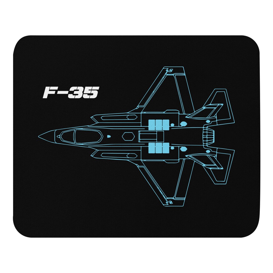 F-35 Lightning Fighter Jet Blueprint Line Art Military Pilots Aviation ...