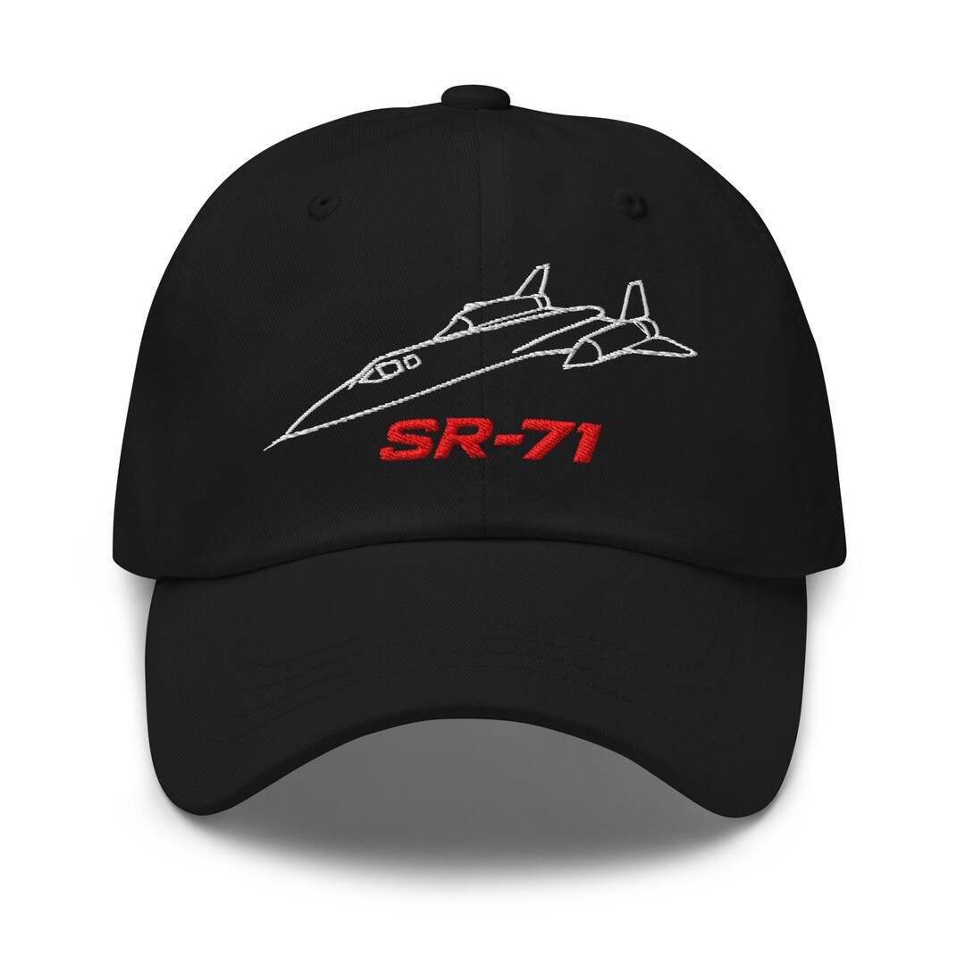 SR-71 Blackbird Hat Stealth Jet Line Art Aviation Enthusiasts ...
