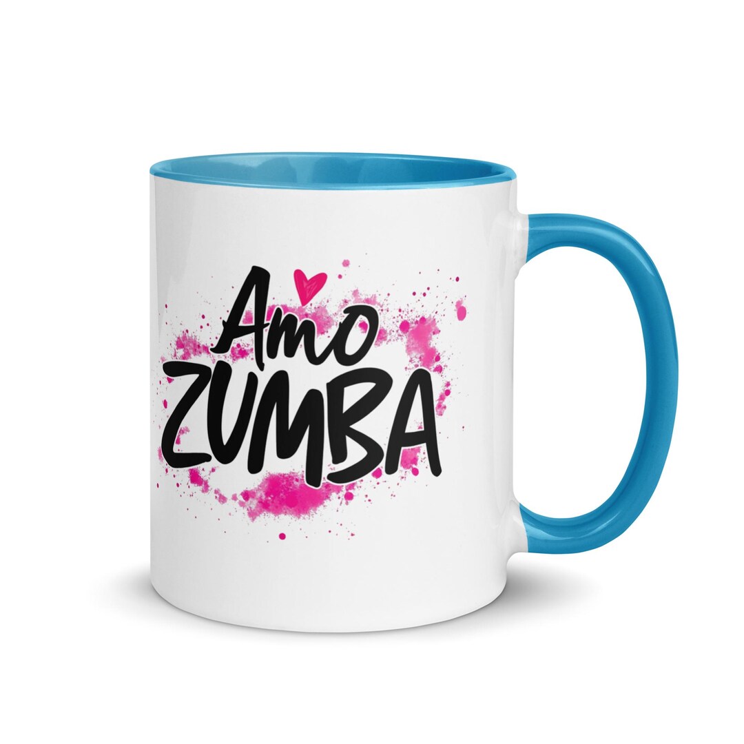 Tasa De Cafe Zumba Lovers Mug With Color Inside - Etsy