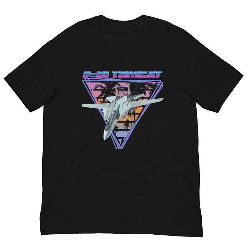 F-14 Fighter Jet Retro Wave Synthwave Aesthetic Military USAF Pilots ...