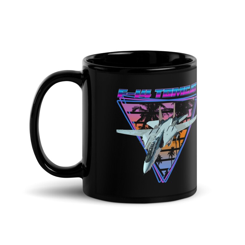 F-14 Fighter Jet Retro Wave Synthwave Aesthetic Military USAF Pilots ...