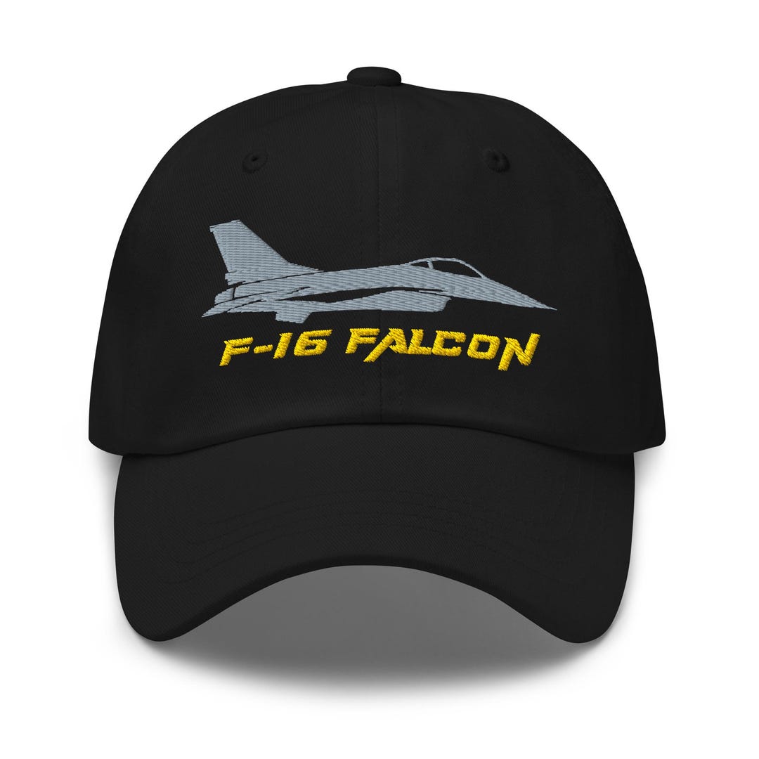F-16 Falcon Embroidered Military Jet Fighter Baseball Cap for Veterans ...