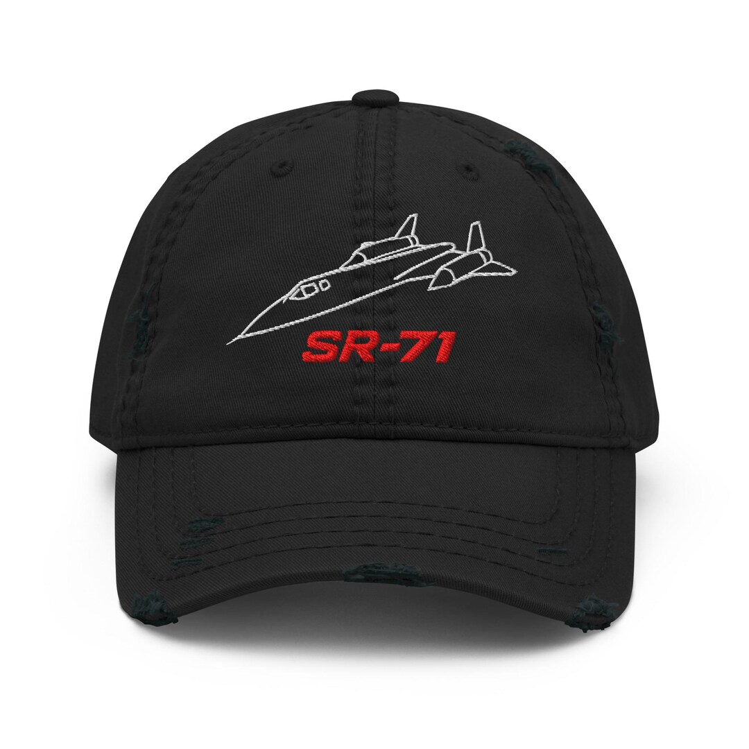 SR-71 Blackbird Hat Stealth Jet Line Art Aviation Enthusiasts ...