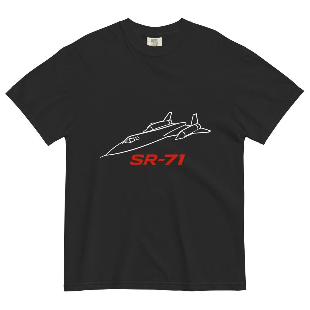 SR-71 Blackbird Stealth Jet Line Art Aviation Enthusiasts & Military ...