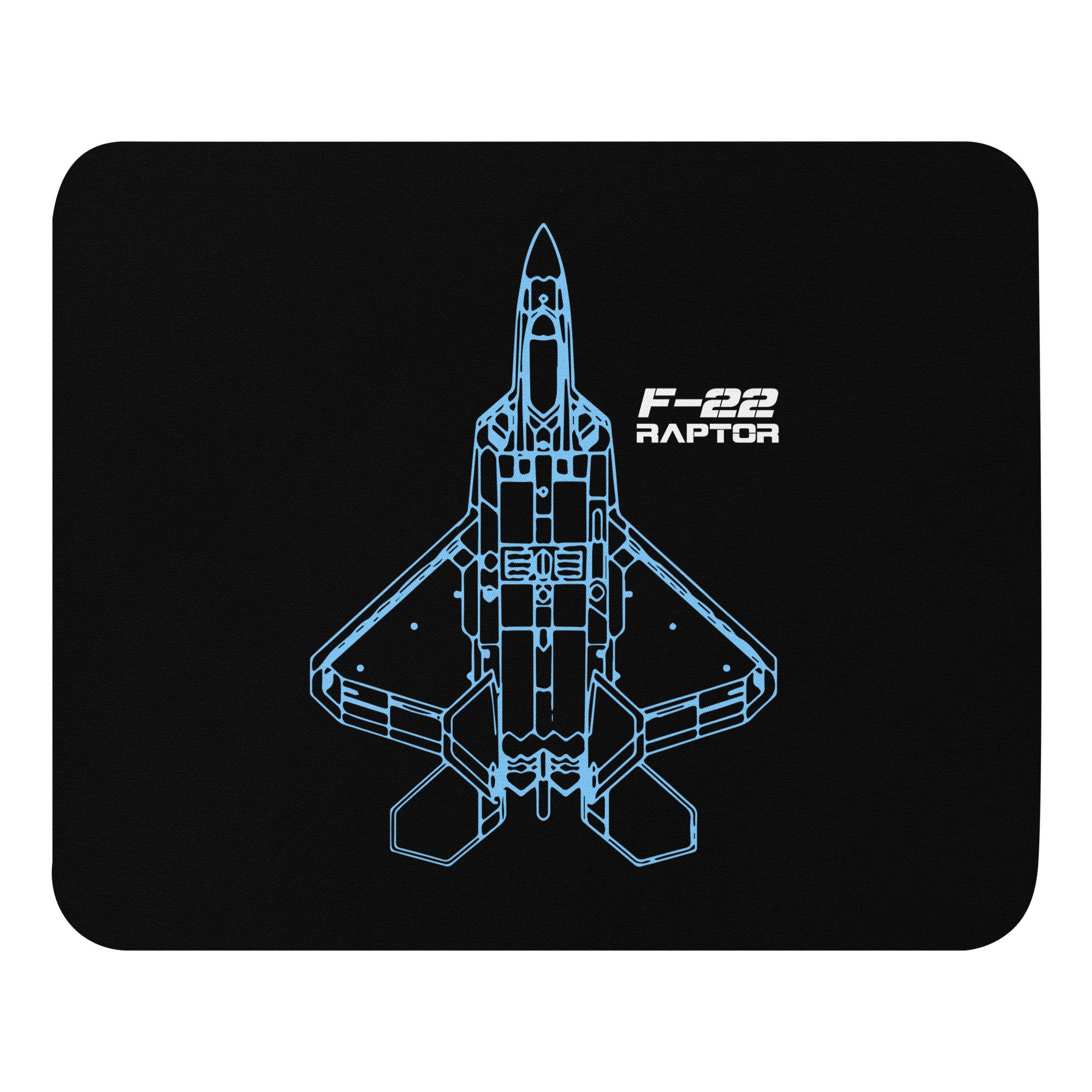 F-22 Raptor Fighter Jet Blueprint Airplane US Military Aviation Combat ...