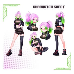 Custom Furry Character Reference Sheet | Anthro Commission | Fursuit ...