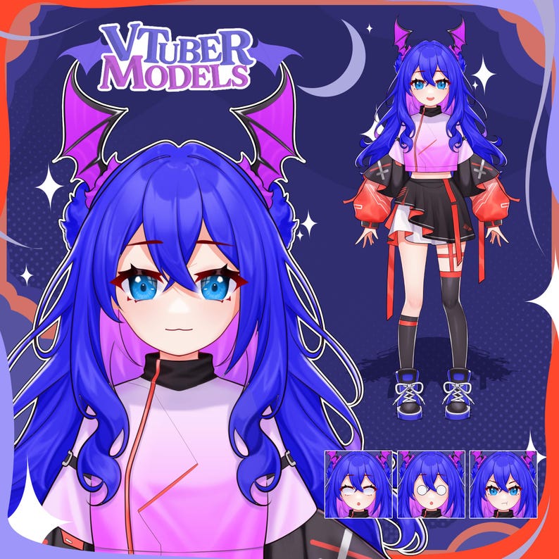 Custom Vtuber Live2d Model, Rigging, Commission, Streamer - Etsy