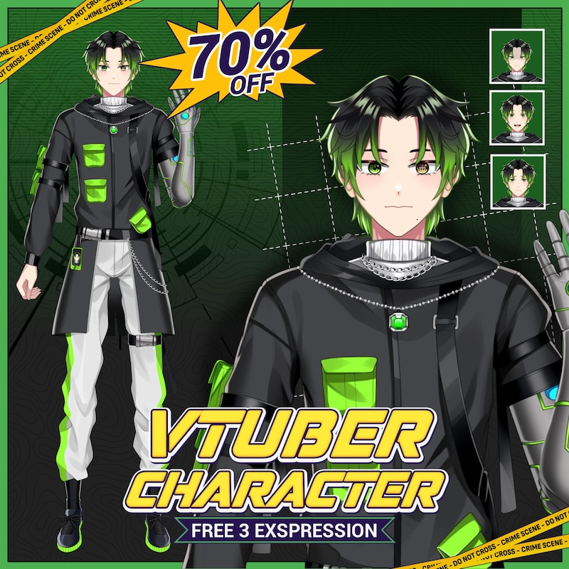 Male Vtuber Model - Etsy