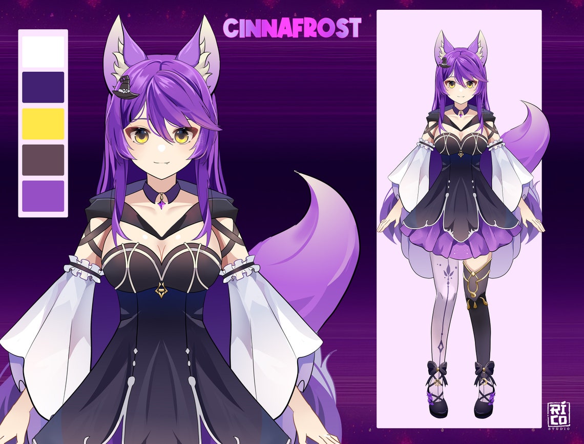 Colorful Vtuber Model Custom Vtuber Model Vtuber Commission Vtuber ...