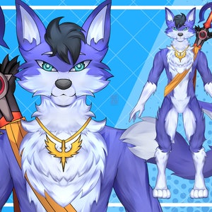 Custom LIVE2D Furry | Vtuber Model | Design | Rigging | Commercial Use ...