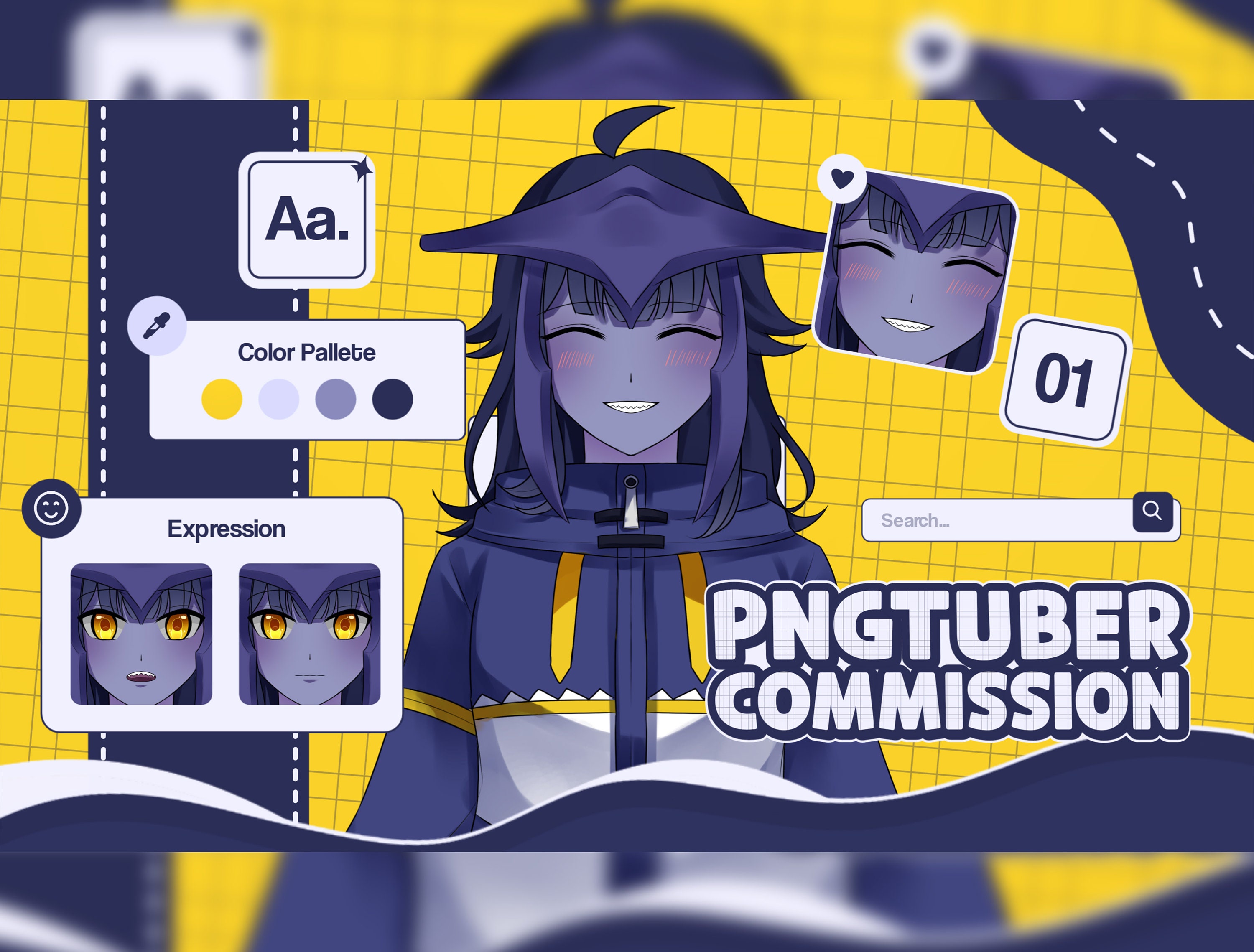 Custom Pngtuber Model | Famele & Male | Anime | PNG Commission ...