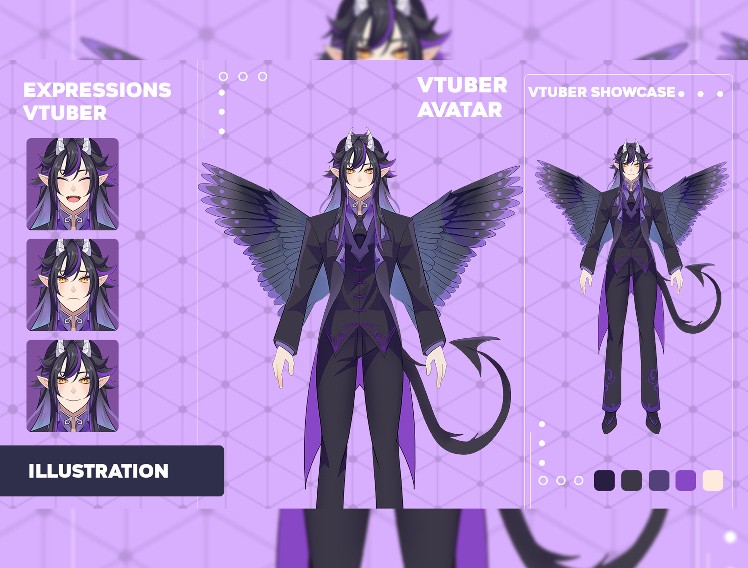 LIVE2D Vtuber Custom Custom Vtuber Design Rigging Custom Vtuber Model ...