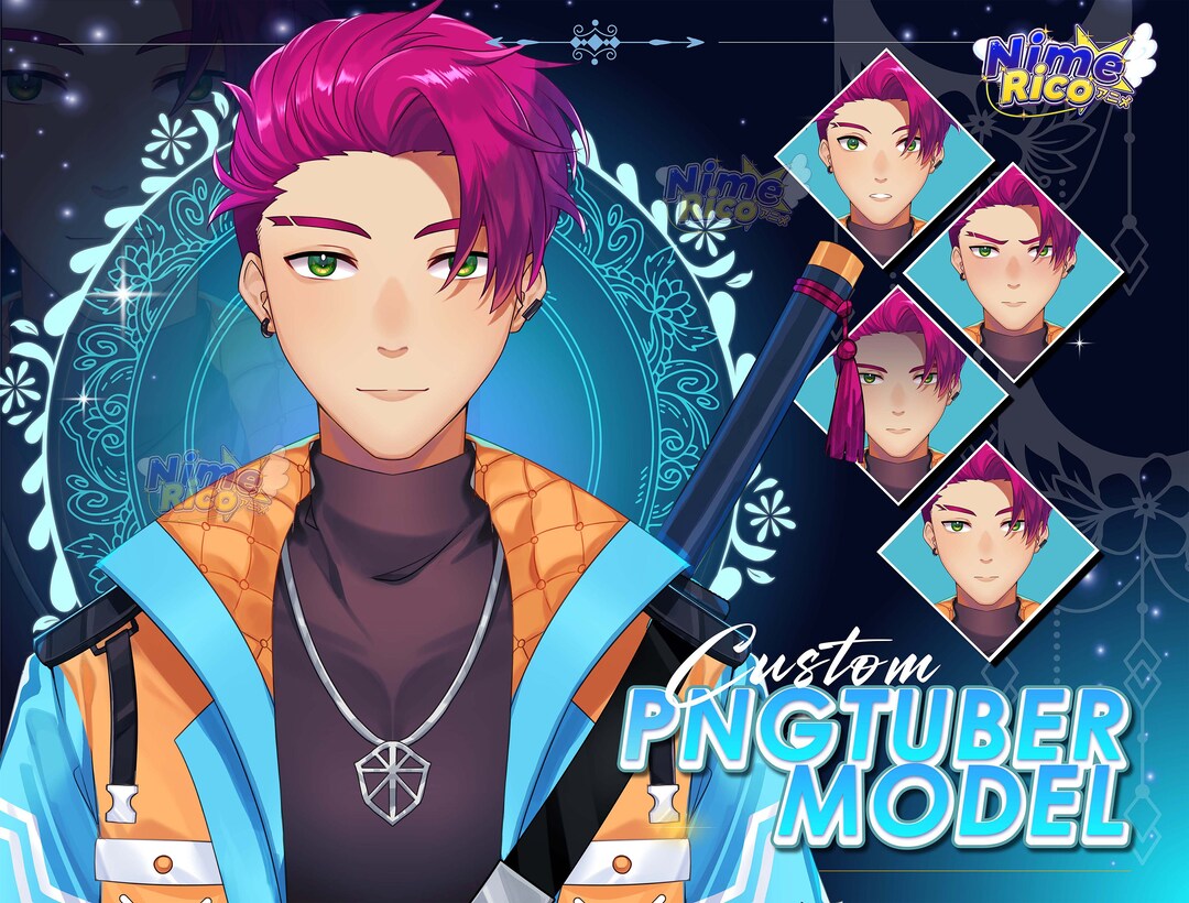 Custom Pngtuber, Pngtuber Design, Pngtuber Character, Live2d Commission ...