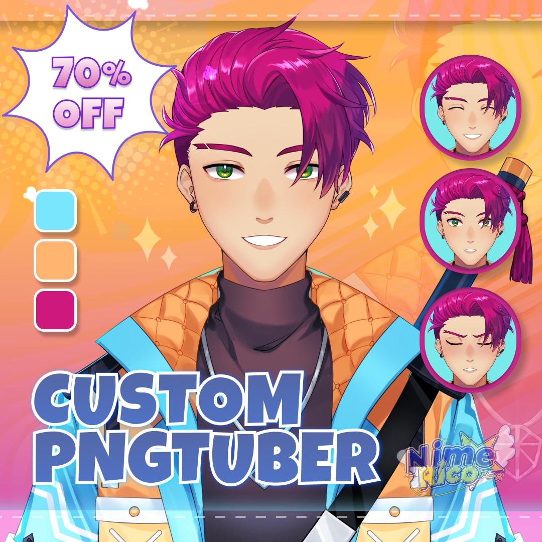 Custom Pngtuber Model | Famele & Male | Anime | PNG Commission ...