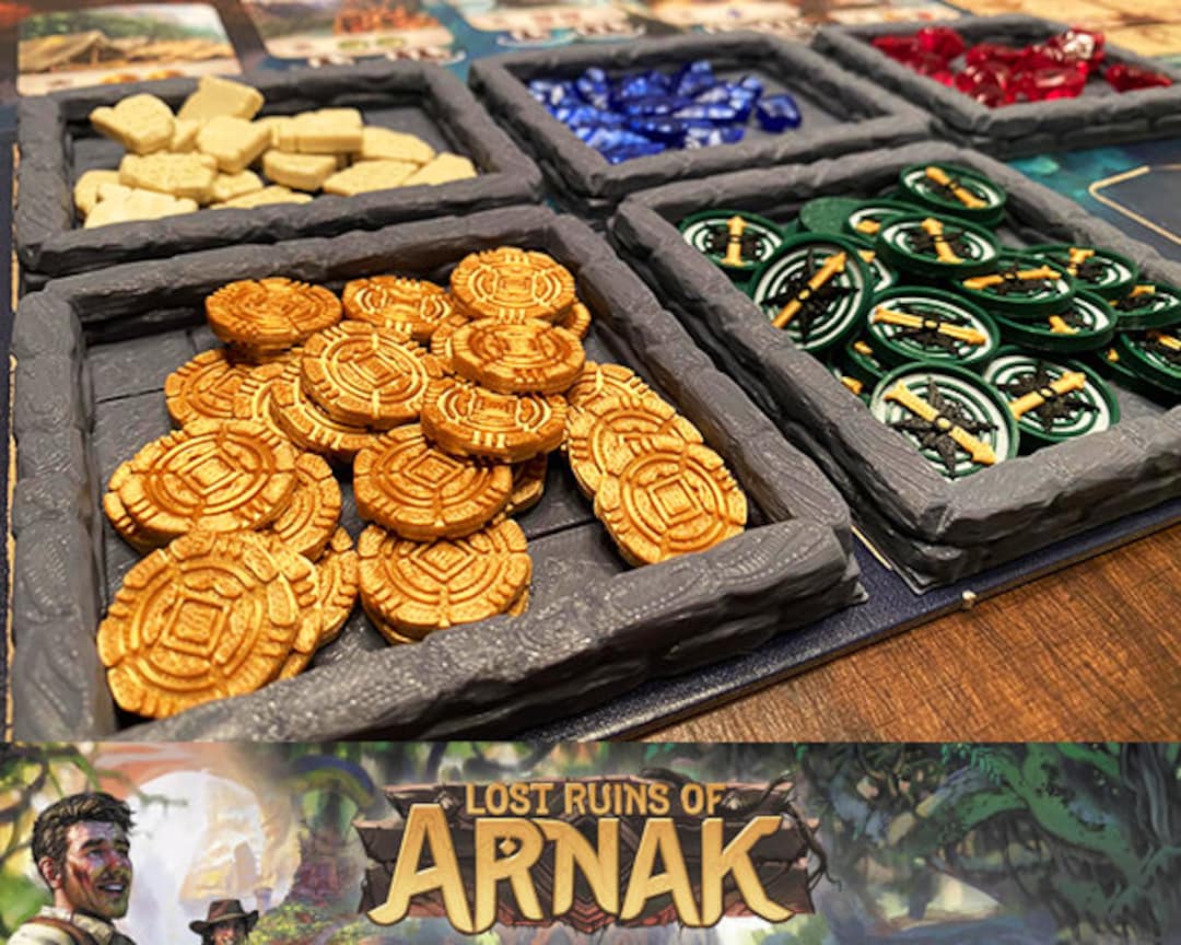 Lost Ruins of Arnak: 3D Printed Resource Trays (set of 5) - Etsy