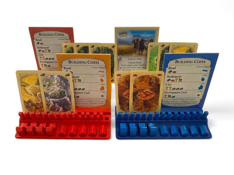Catan Player Board Upgrade Kit: Game Card Organizer Trays - Etsy