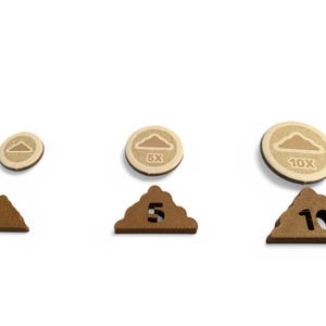 Earth Board Game 3D Tokens – Soil, Leaf Cubes & Player Markers Upgrade ...