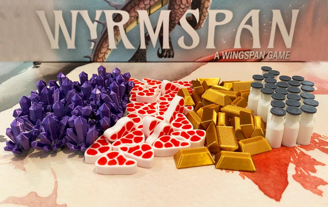 Wyrmspan 3D Resources and Coins Upgrade | Board Game Tokens | Wyrmspan ...