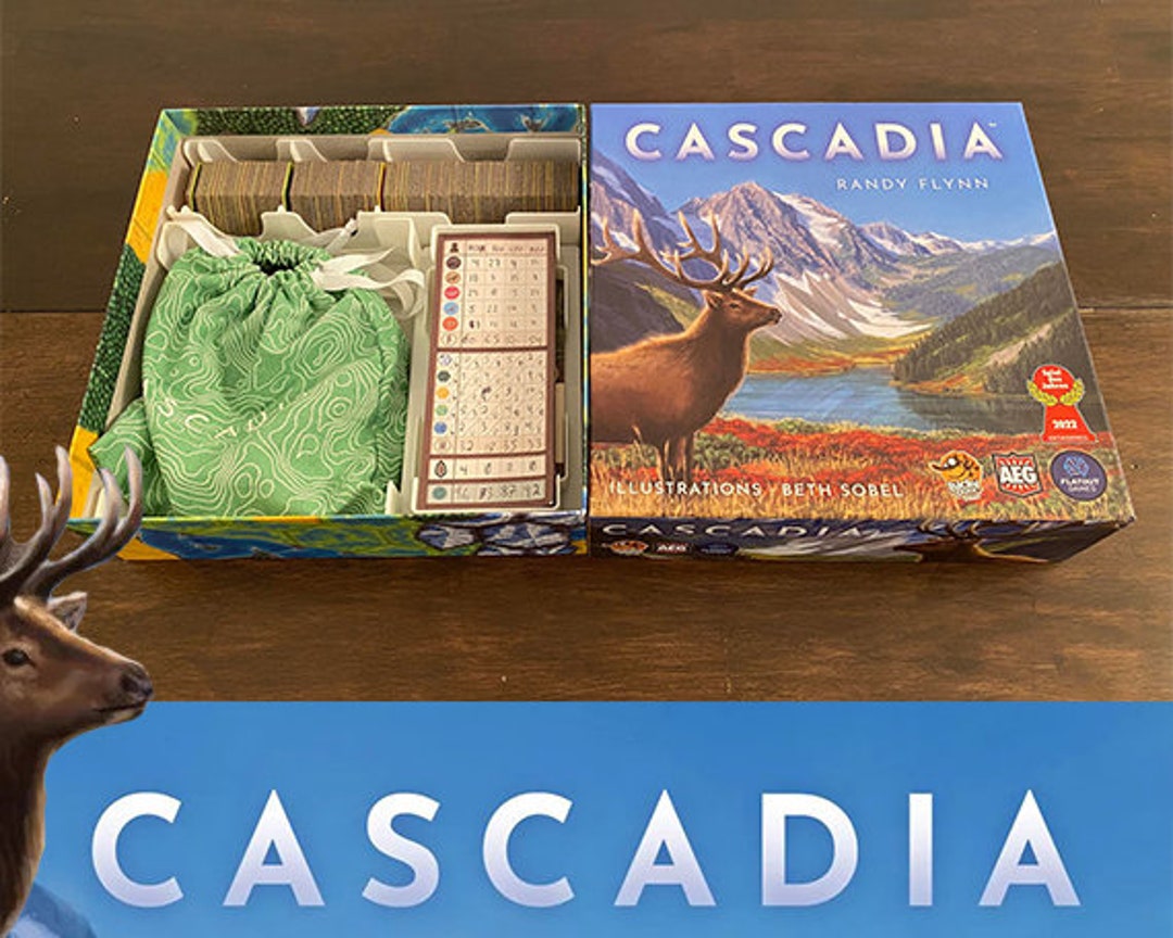 Cascadia Board Game Organizer: 3D Printed Insert, 5-piece Set - Etsy ...
