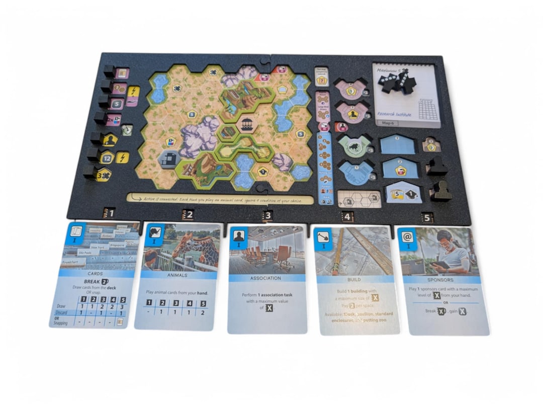 Ark Nova Player Board Overlay | Set of 4 Player Colors | Keeps Tokens ...