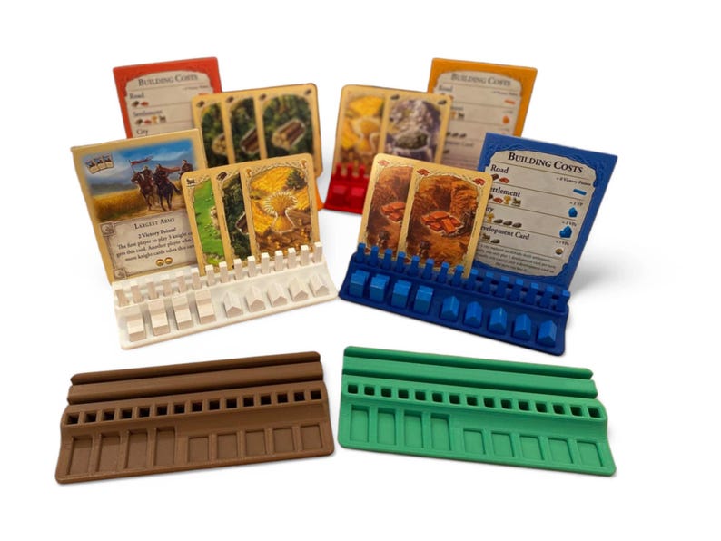 Catan / Settlers of Catan Player Tray – Roads, Buildings & Card Holder ...