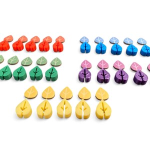 Earth Board Game 3D Tokens – Soil, Leaf Cubes & Player Markers Upgrade ...