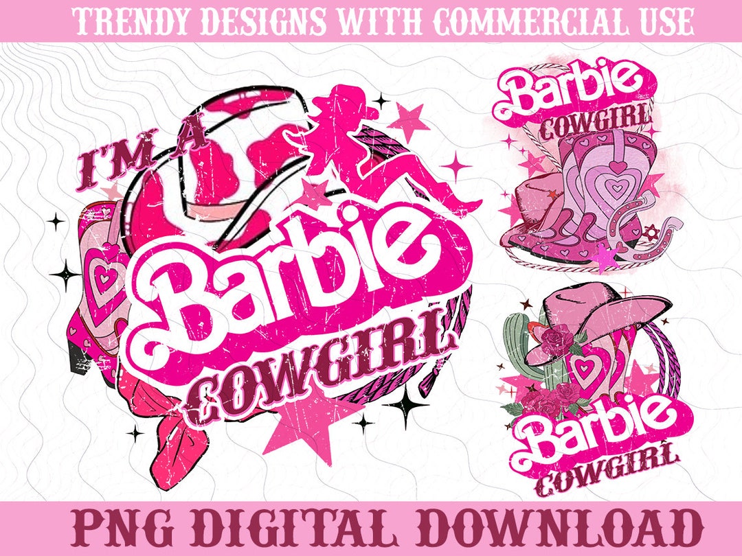 Country Western Barbie Png Barbi Cowgirl Png Western Barbie - Etsy